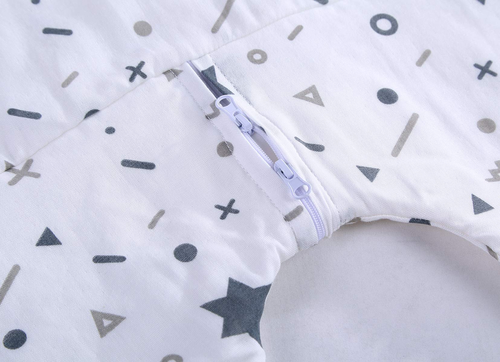 ililmmoe Muslin Original 100% Cotton Sleeping Sack Sleep Bag with Legs Baby Wearable Blankets Long Sleeves 1-4T Star/L