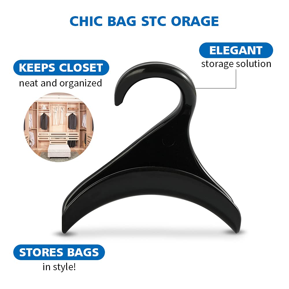 Purse Hanger Hook Bag Rack Holder - Handbag Hanger Organizer Storage - Over The Closet Rod Hanger for Storing and Organizing Purses | Backpacks |Satchels | Crossovers | Handbags | Tote(4 Pack)