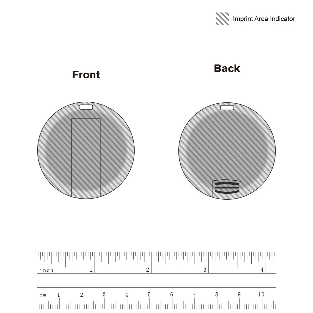 Possibox Custom Round Card USB Flash Drive Printed with Your Logo - Wholesale Bulk - 32GB 100 Pack