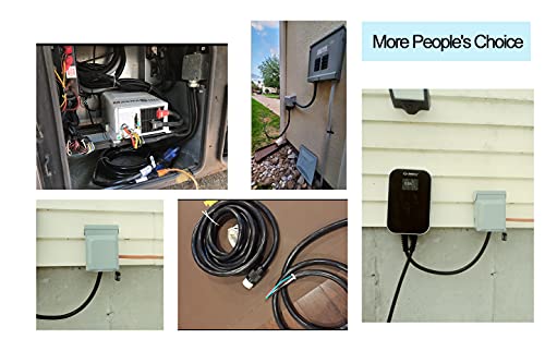 25Ft 50Amp Generator Extension Cord 6 Gauge STW 6/3+8/1 Generator Cord 14-50P Removed Outer Jacket RV/Generator Power Cord