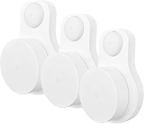 Outlet Mount for Google WiFi Router 2020 Model [AC1200], Space Saving Wall Mount for Expanding Coverage and Winding Messy Cord(3 Pack)