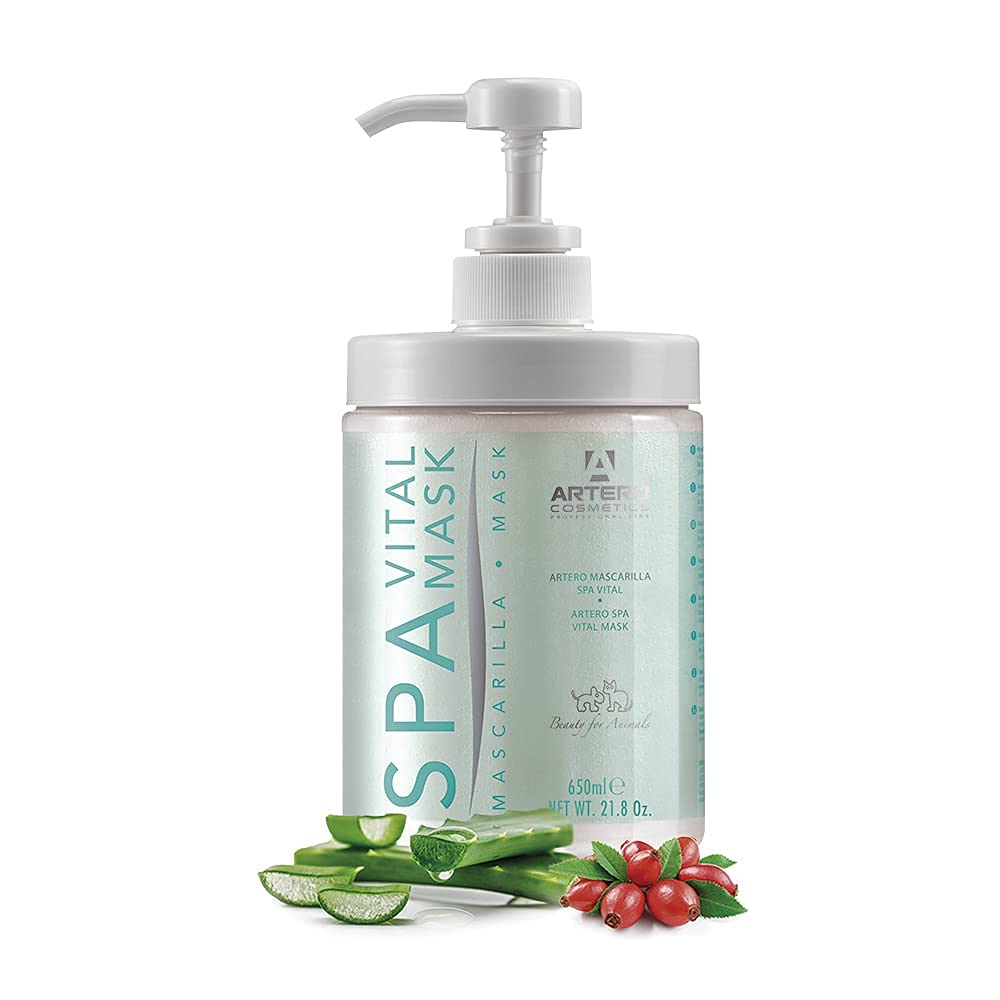 ARTERO SPA Mask for Dogs and Cats, with Aloe Vera & Rosehip. 21.8 Oz.