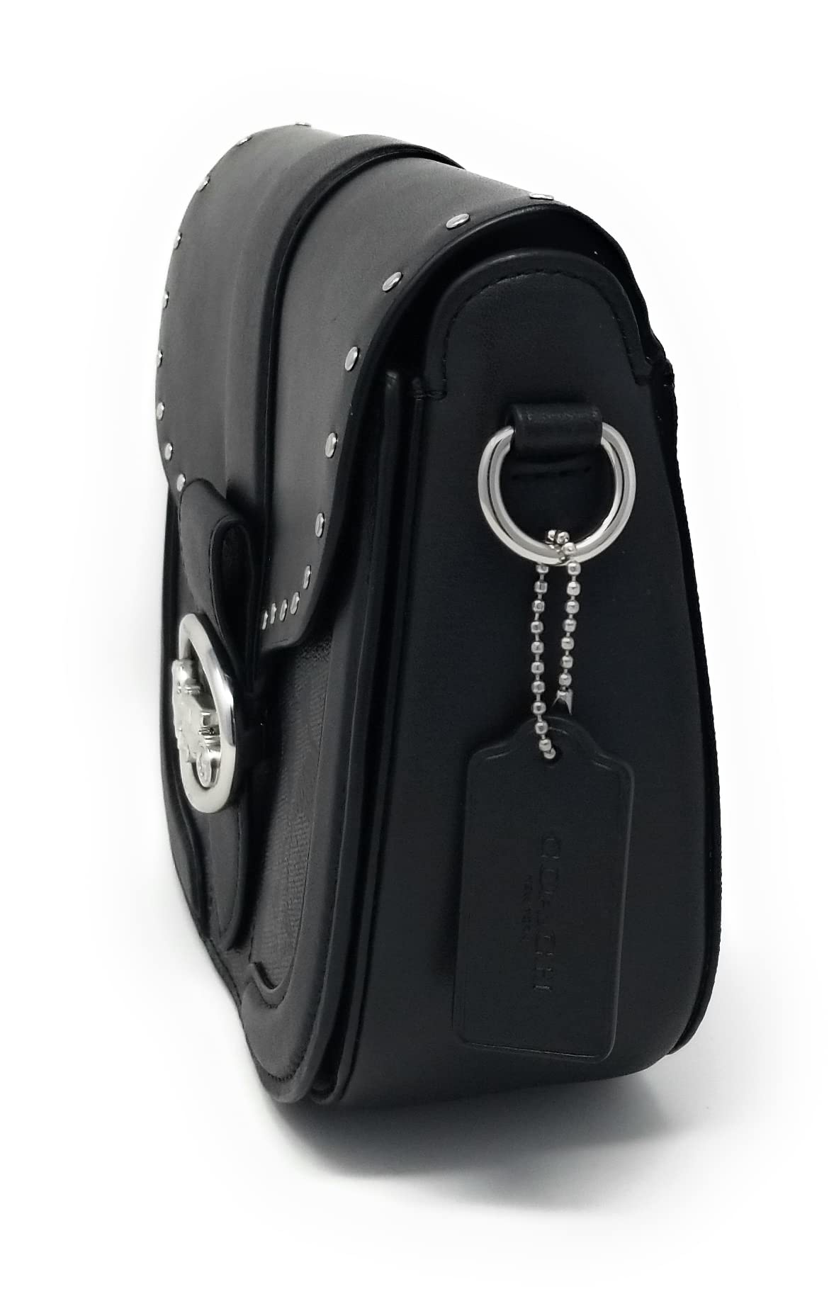 COACH Women's Georgie Saddle Bag (Black Graphite)