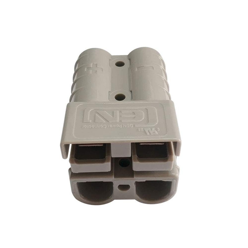 Sunshine 50 Amp Grey Din Connector Battery Charger with 8AWG Silver Plated Copper Terminals