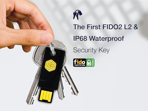 GoTrust Idem Key – A, IP68 Waterproof, Multi-Protocol Two-Factor Authentication Security Key, USB-A/NFC, FIDO2 L2 Certified - Safeguard Your Online Accounts