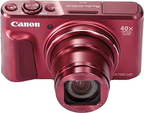 Canon PowerShot SX720 HS 20.3 MP Wi-Fi Digital Camera with 40x Optical Zoom & HD 1080p Video (Red) 11 Piece Value Bundle