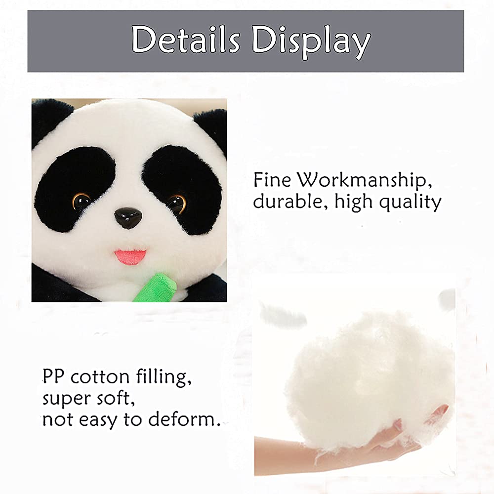 AUCOOMA Panda Stuffed Animal for Kids Girls Toddlers, Stuffed Panda Plush Toy Gift (11")