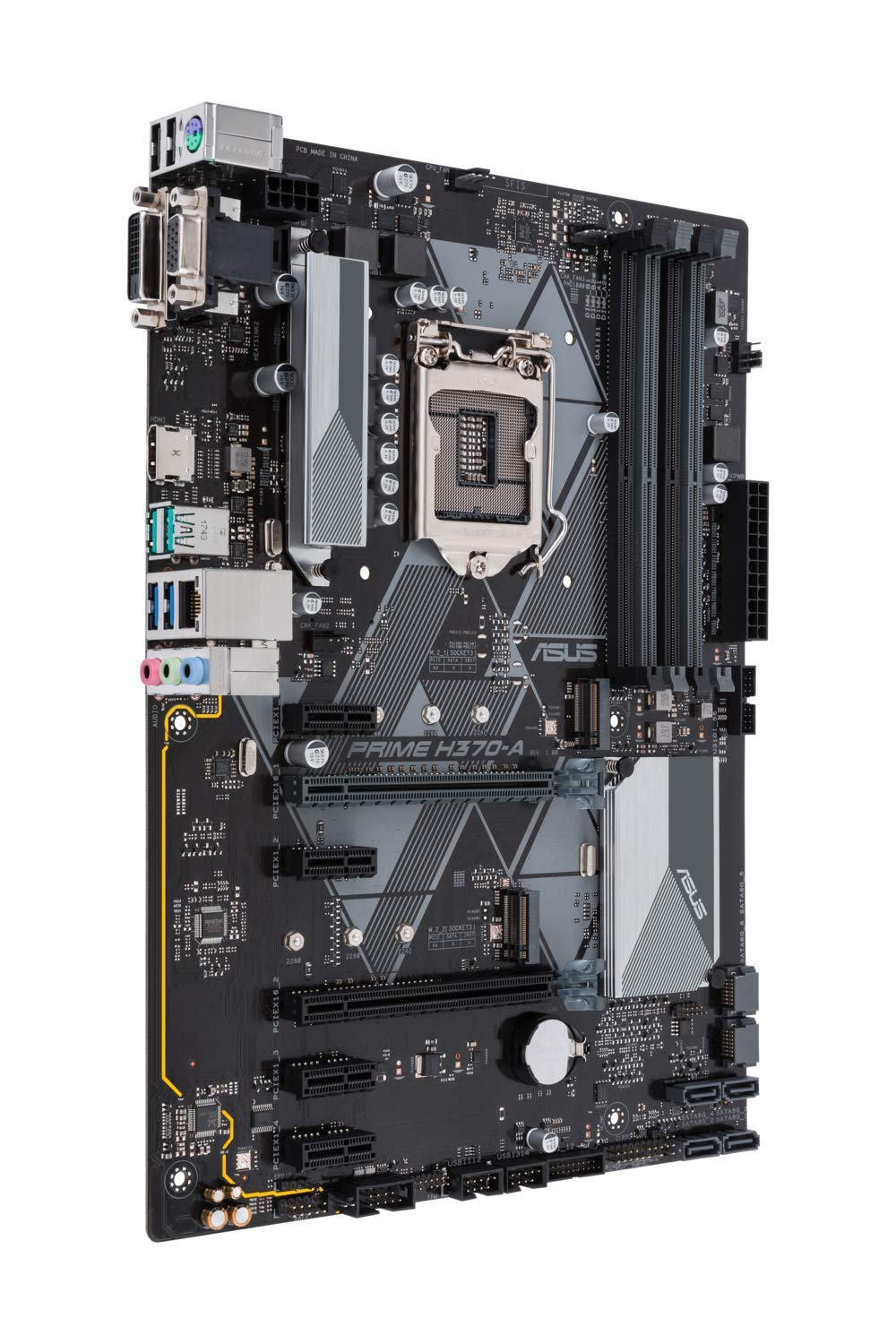 ASUS Prime H370-A LGA1151 (Intel 8th Gen) DDR4 HDMI DVI VGA M.2 H370 ATX CSM Motherboard