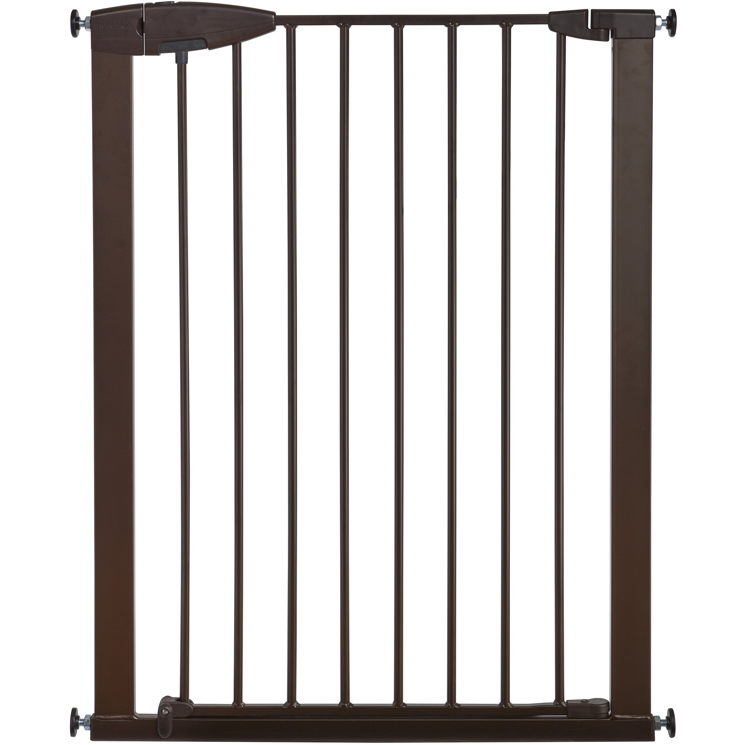 Munchkin® Easy Close XL™ Pressure Mounted Baby Gate for Stairs, Hallways and Doors, Walk Through with Door, 29.5" - 51.6" Wide, Metal, Bronze