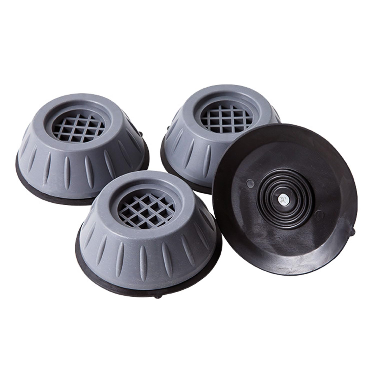 LeLehome Anti Vibration Pads for Washing Machine - 4PCS Washer Dryer Pedestal Rubber Stabilizer Mat Foot Support Protects Noise Reduction