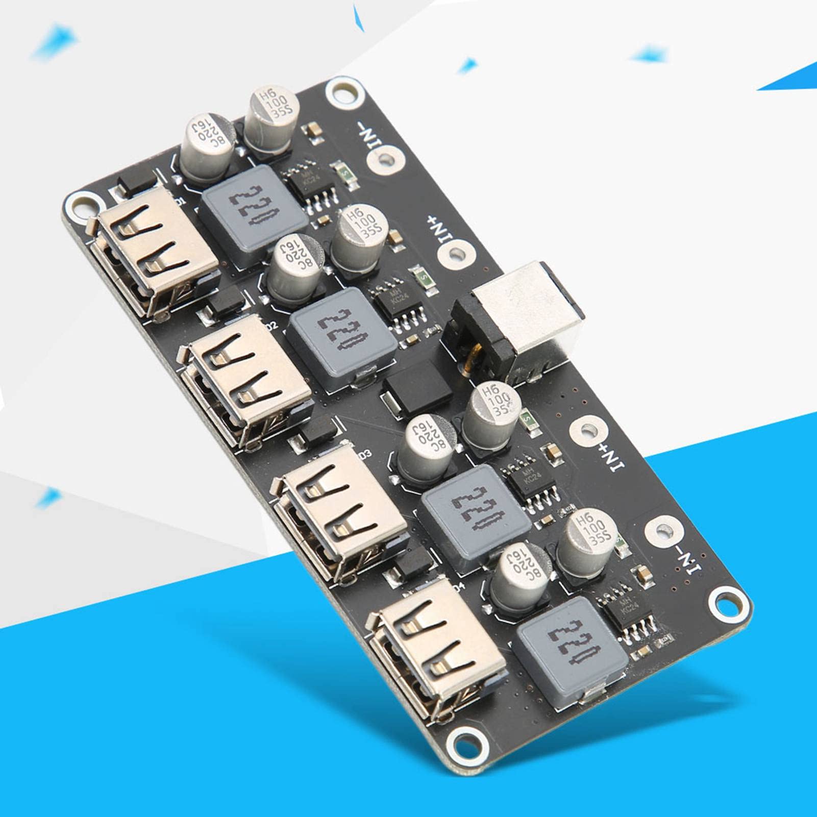 4 Way Charging Module 4 Way Fast Module 12V 24V to QC3.0 Power Module USB Phone Charging Converter Board Charging Power Converters