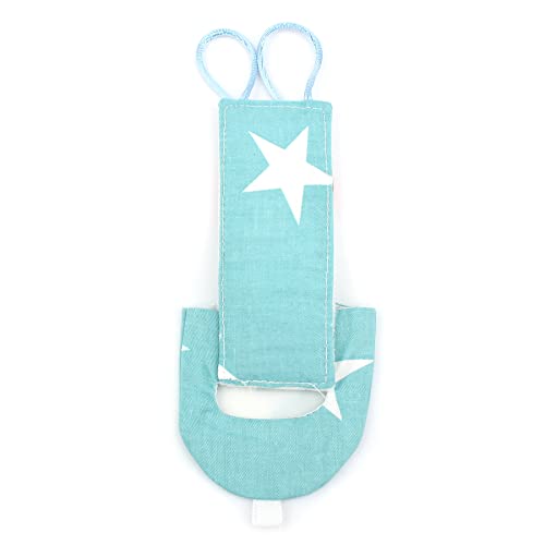 Alfie Pet - Fay 2-Piece Set Bird Diaper with Leash - Color: Beige & Blue, Size: XS