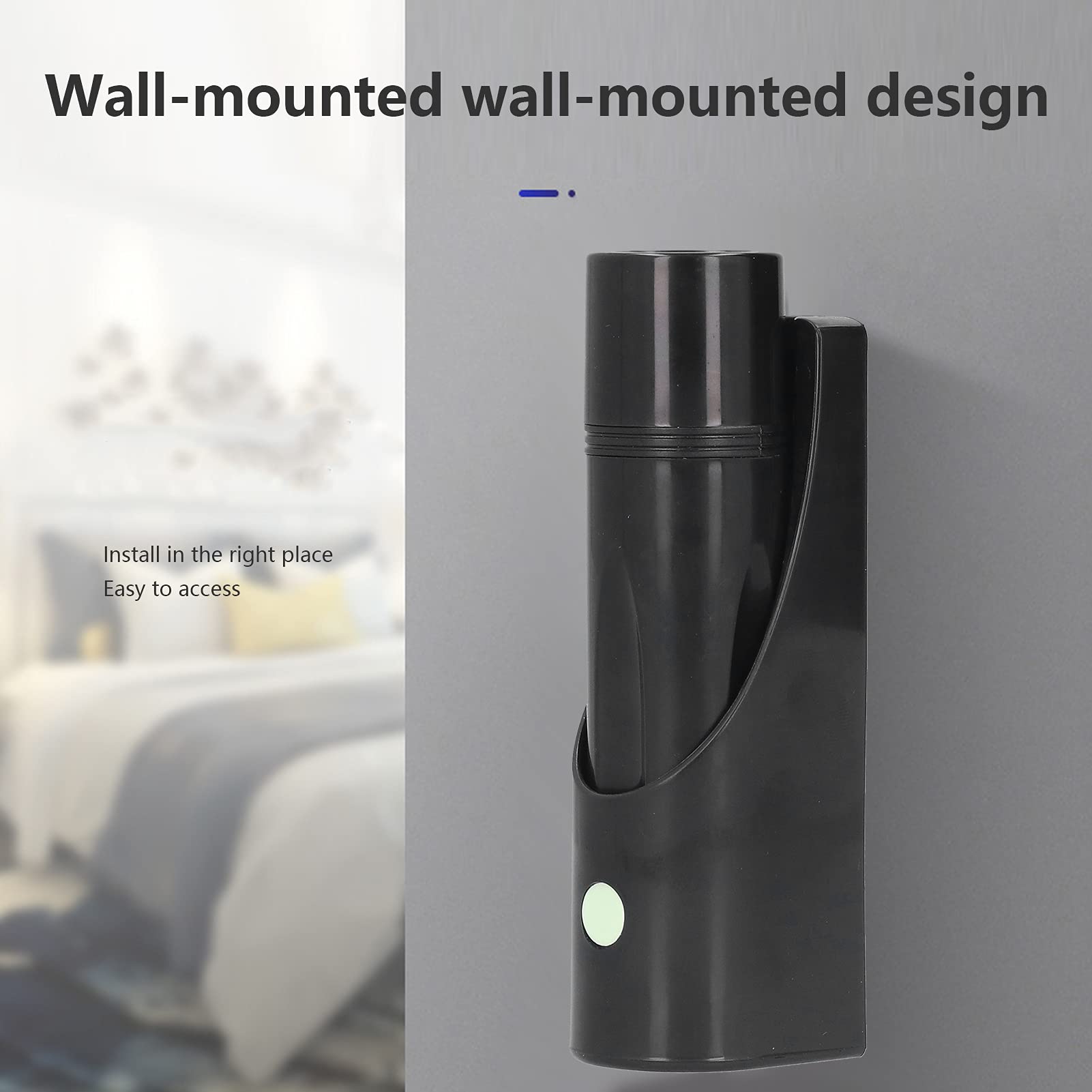 LED Emergency Lights For Home Power Failure, Wall Mounted Flashlights Flashlight White Light Plastic Flashlight Led Wallmounted Battery Power Supply, for Hotel Outdoor