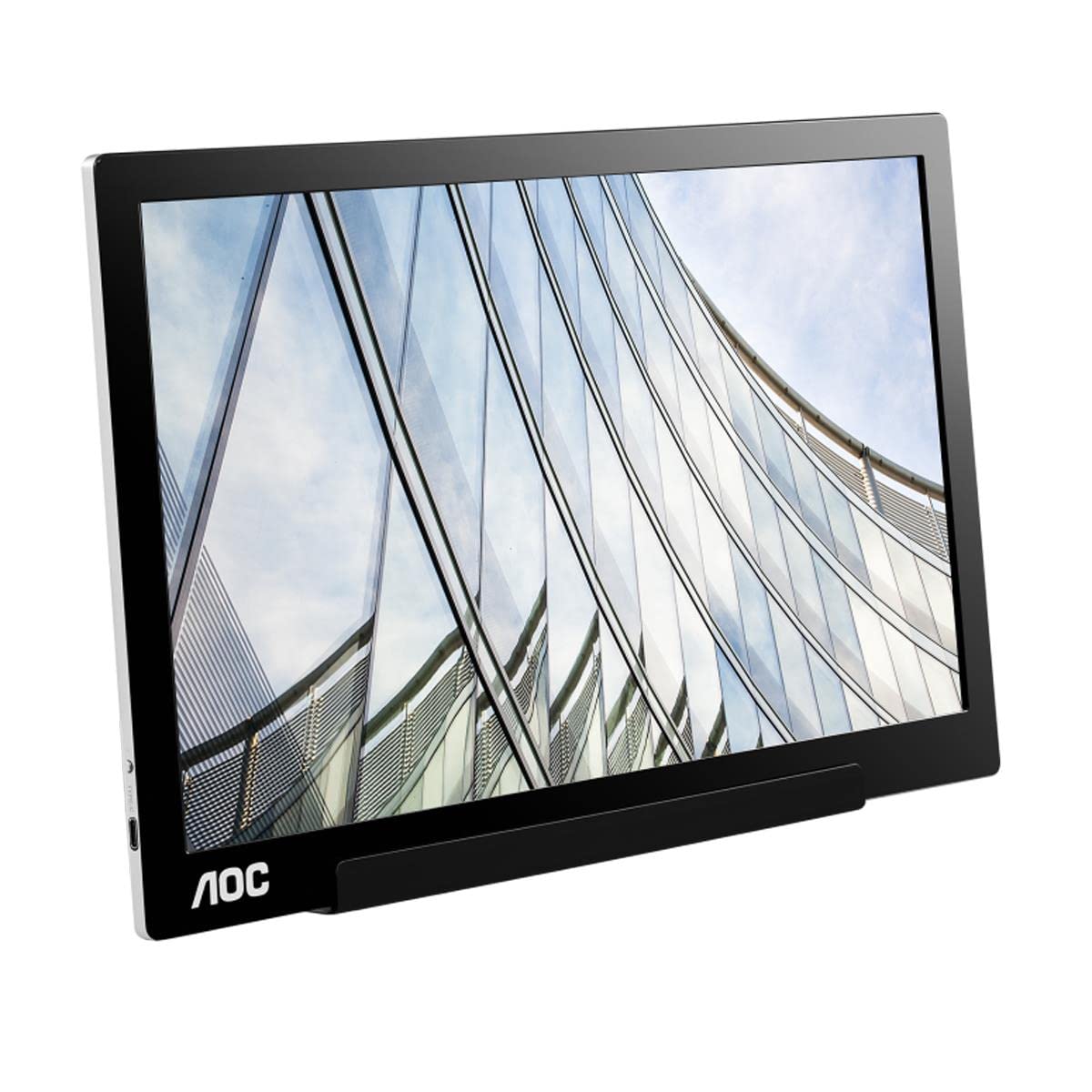 AOC I1601C 15.6" 16:9 Full HD IPS Monitor, Black USB-C (Renewed)