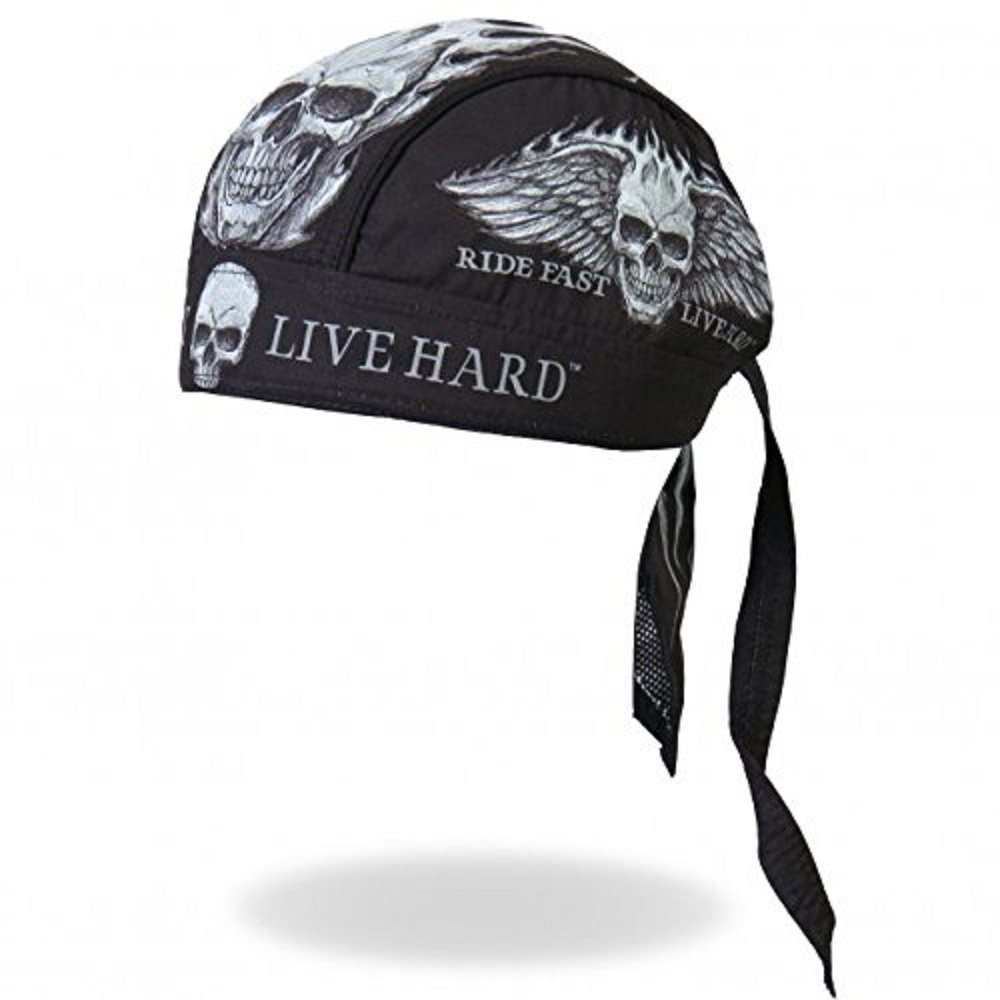 Bad Scratch, Ride Fast, Live Hard Micro-Fiber Bikers Headwrap