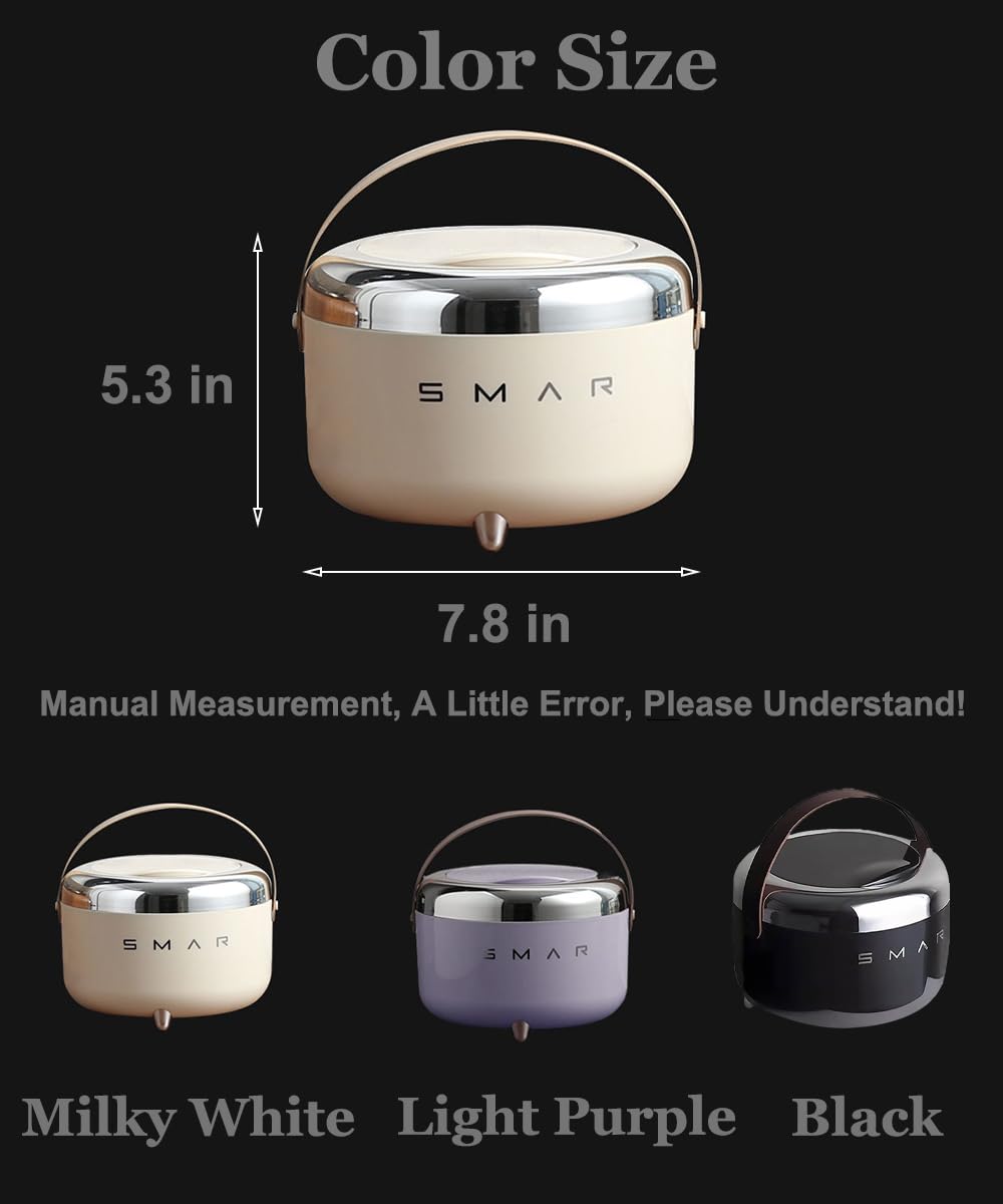 Aiabaleaft Mini Trash Can with Lid, Small Trash Can for Desk, 1.5 Liters Countertop Mini Garbage Cans, PET Desk Wastebaskets, 3 Roll Bags Included (Milky White)