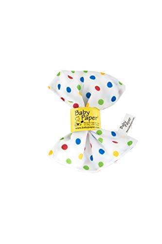 Baby Paper Original Crinkle Sensory Toy | Triangle, Yellow, Blue 3-Pack | Bright Colors, Washable, and Non-Toxic Crinkle Paper for Babies | Perfect Bow Gift Topper Reusable as a Crinkle Toy