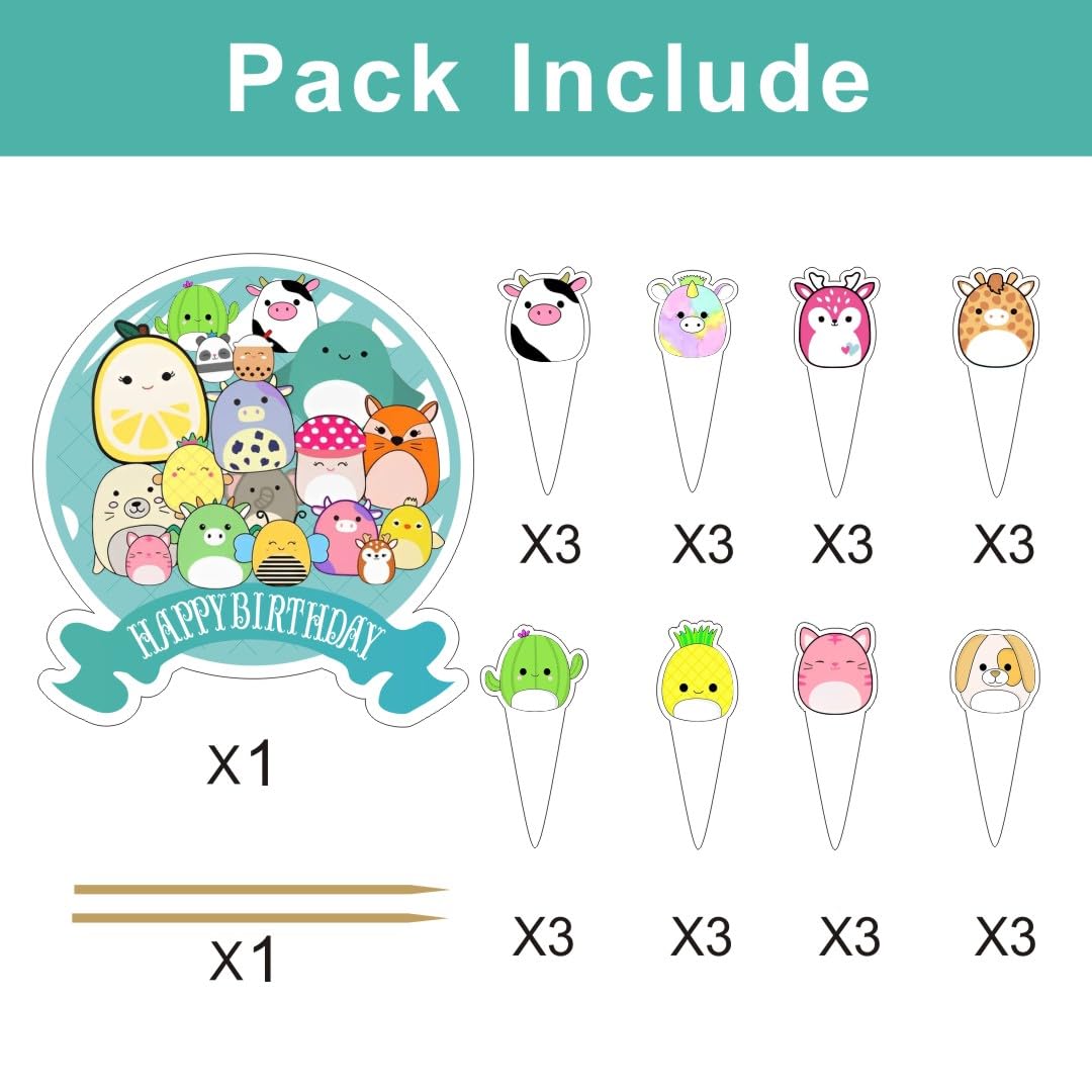 25pcs ๐ข๐บ๐พ๐ฒ๐ผ๐ฑ๐ถ๐ช๐ต๐ต๐ธ๐๐ผ Birthday Party Supplies, ๐ข๐บ๐พ๐ฒ๐ผ๐ฑ๐ถ๐ช๐ต๐ต๐ธ๐๐ผ Birthday Party Decorations include Cake toppers and Cupcake Toppers Sets
