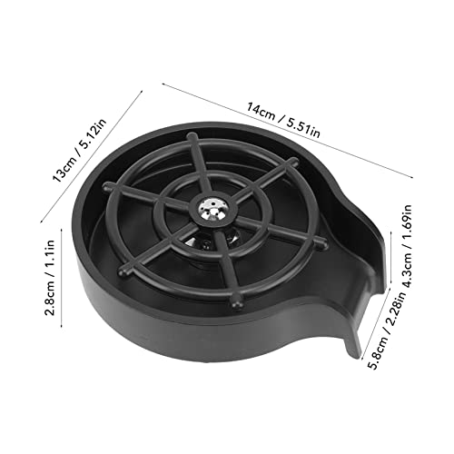 Bottle Rinser, ABS Stainless Steel, Wide Application, Thorough Cleaning, Easy to Use Glass Washer for Kitchen (with 80cm 304 Stainless Steel Hose and 3 Way)