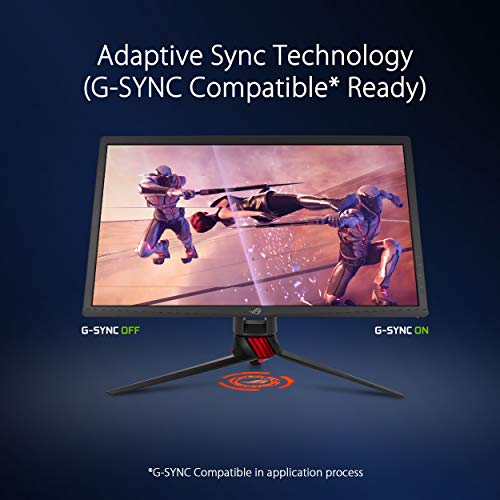 ASUS ROG Strix XG27UQ 27” HDR DSC Gaming Monitor, 4K (3840 x 2160), 144Hz, IPS, 1ms, Adaptive Sync, DisplayHDR 400, DCI-P3 90%, Eye Care, HDMI DisplayPort USB, Aura Sync (Renewed)