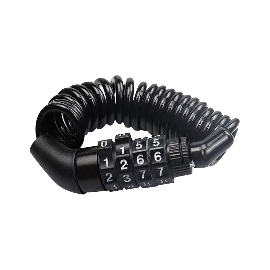4-Digit Lock Combination Security Cable Cycling Password Bicycle Bike Bike Accessories