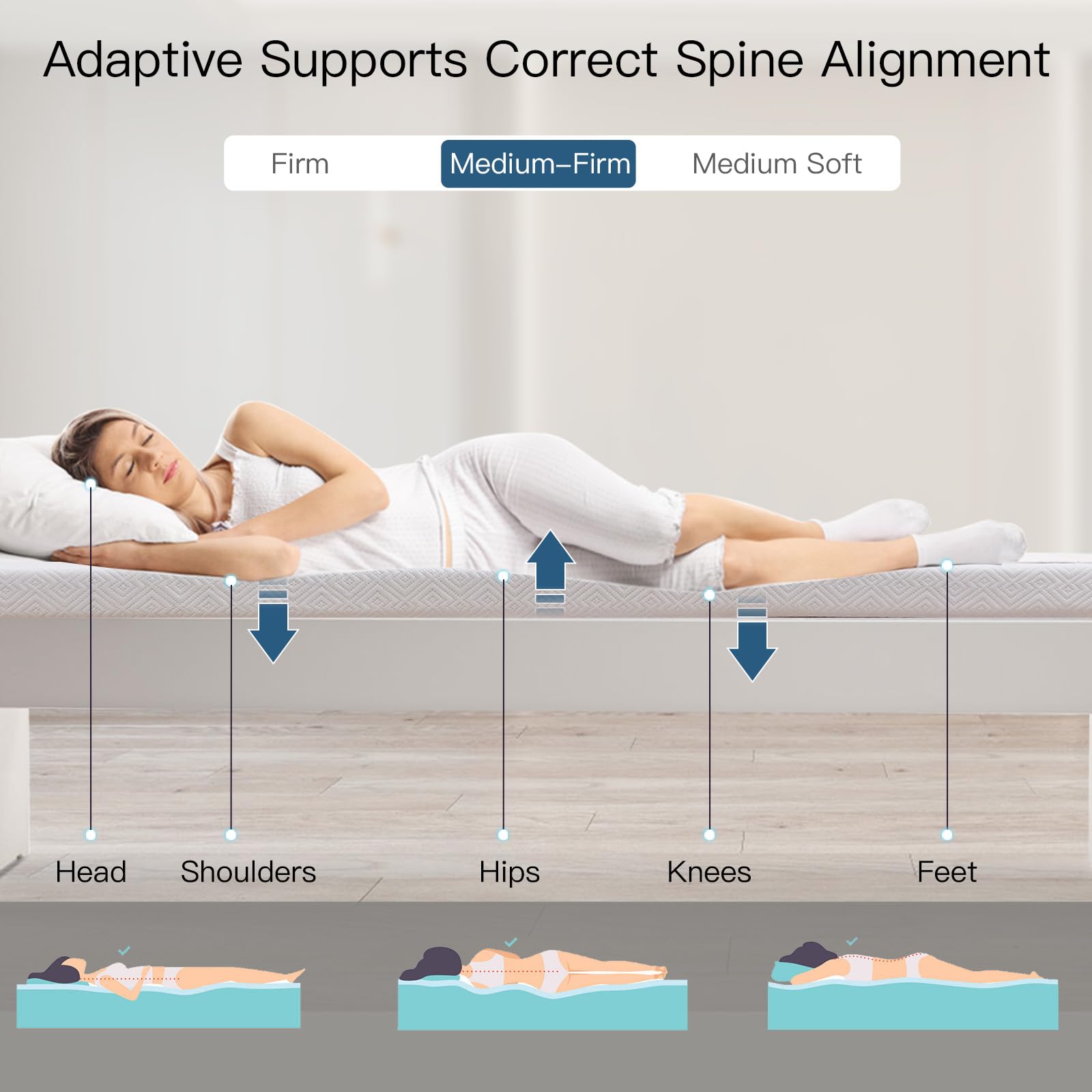 Airensky 2 Inch Memory Foam Mattress Topper,Cooling Gel Infused High Density Twin(39"x75") Topper with Removable Skin-Friendly Cover,Bed Topper for Pressure Relief Back Pain, CertiPUR-US Certified