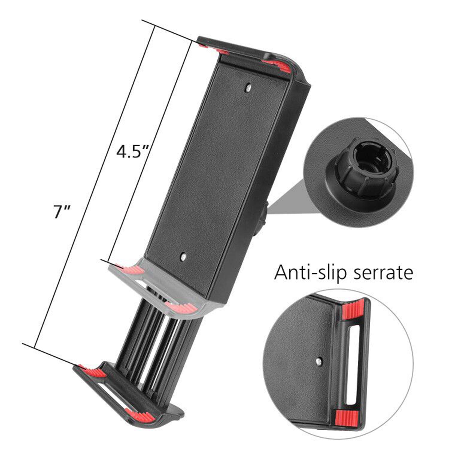 Overhead Phone Mount Stand ChromLives Phone Video Stand Articulating Arm Phone Mount Table Top with Base Adjustable 360° Cell Phone Tablet Holder Mount Desktop Compatible with Phones, Tablets, iPad