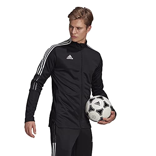 adidas Men's Tiro 21 Track Jacket, Black, Medium