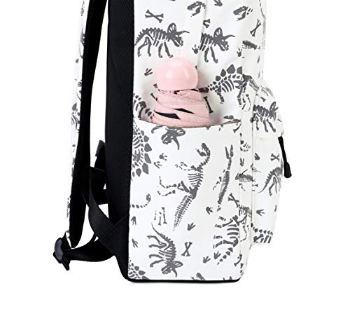 Acmebon Cool Fluorescent School Backpack for Girl and Boy Roomy Reflective Daypack White