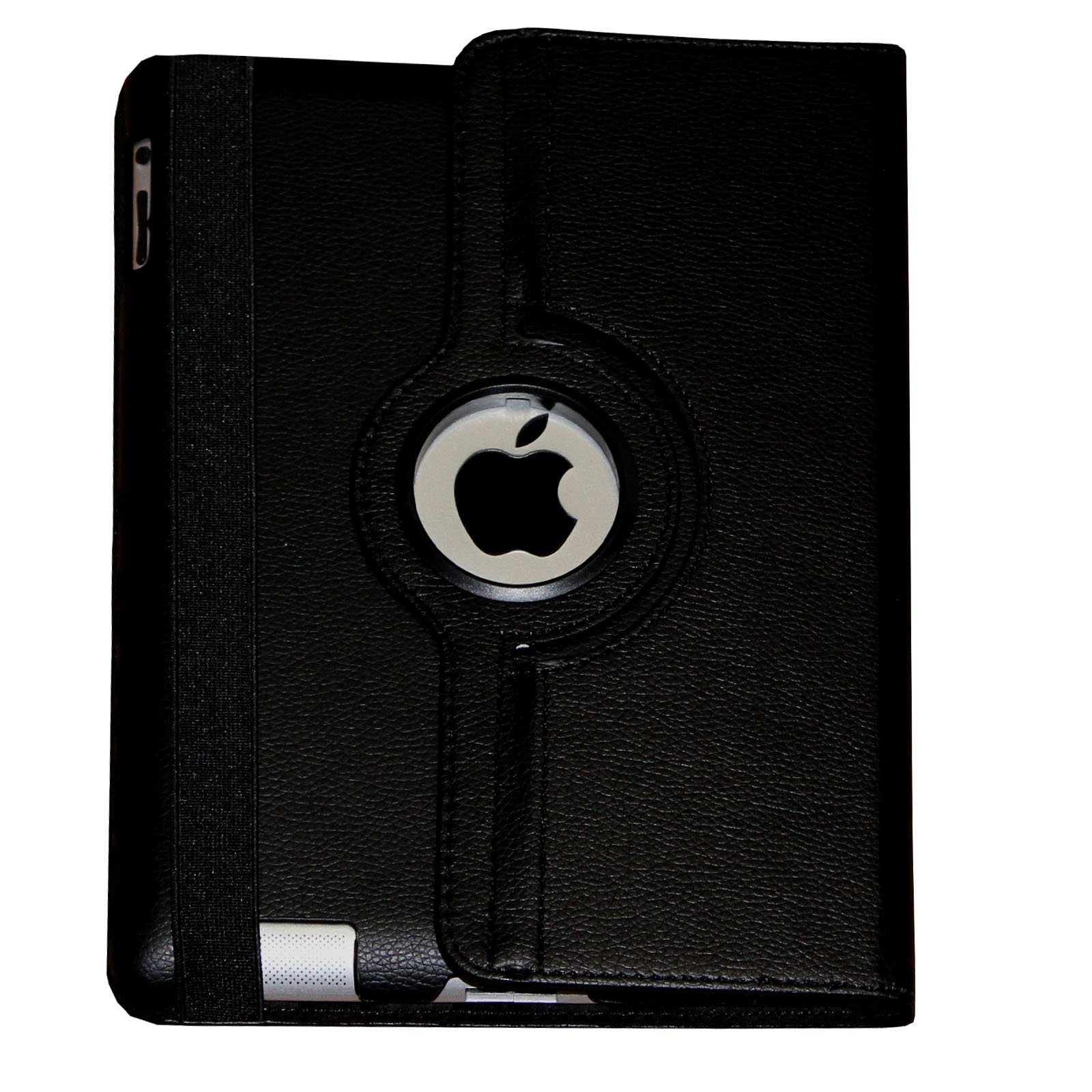 Case for iPad 2nd 3rd 4th Generation, Fit Model A1395 A1396 A1397 A1416 A1430 A1403 A1458 A1459 A1460 – Lingsor Smart Cover Case Rotating Stand Support Wake up Sleep, Black