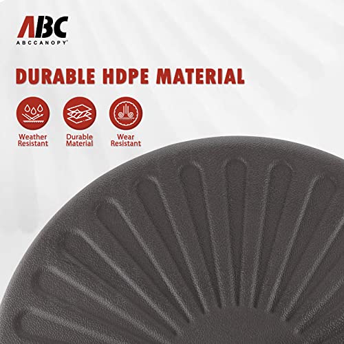 ABCCANOPY Patio Umbrella Base, 48.5lbs Capacity Fillable Market Patio Outdoor Heavy Duty Umbrella Stand(Brown)