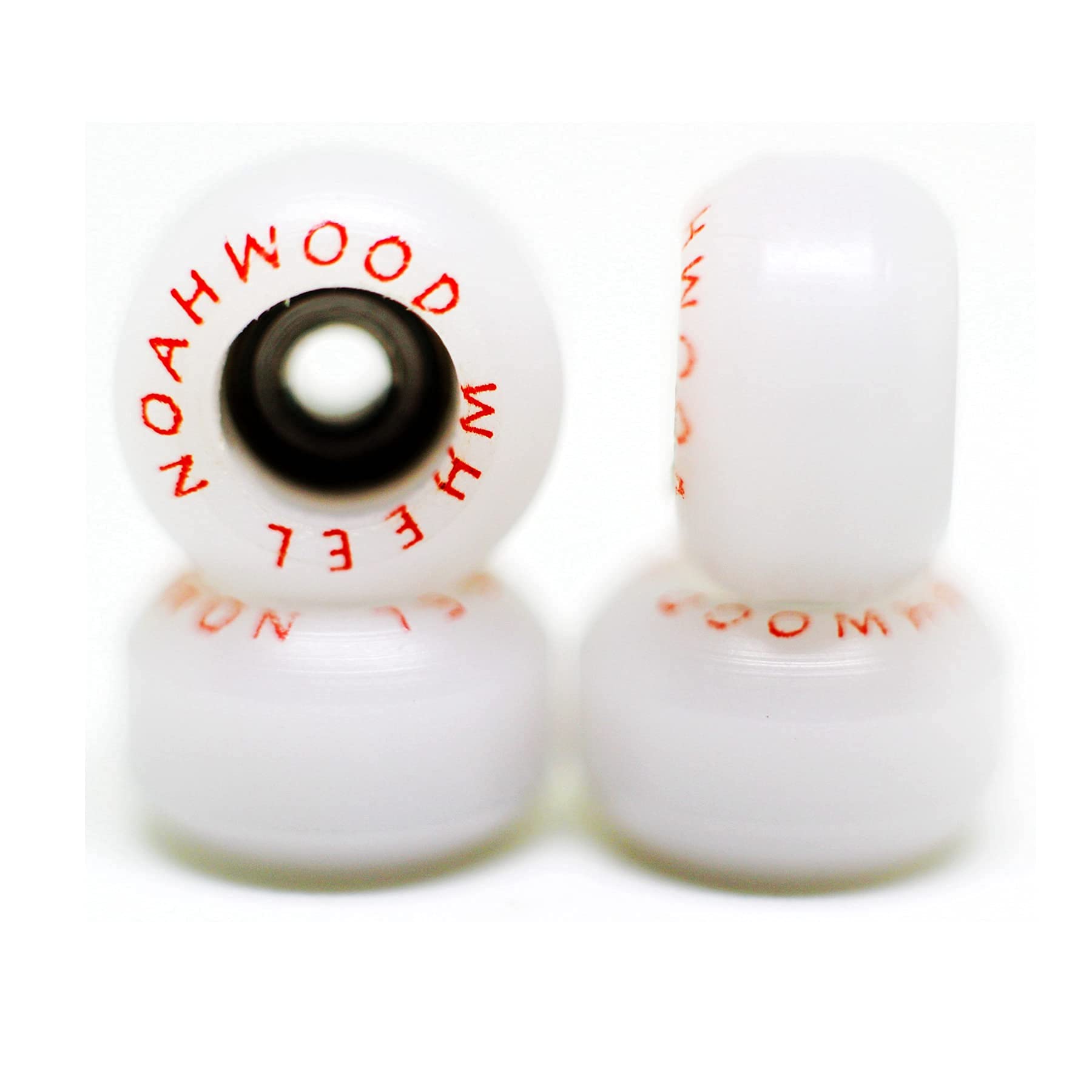 NOAHWOOD Fingerboards Parts Logo White Crown Wheels (ABEC-5 PRO Bearing) +Prince Silvery Trucks (33.8mm)
