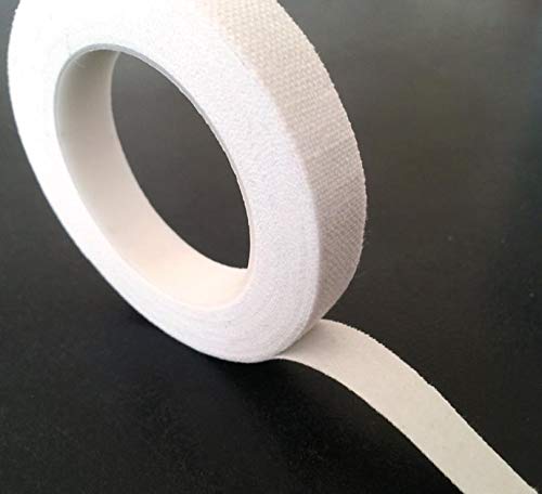 2Roll White 1inch Wide (2.5cm) Adhesive Tape Breathable Cotton Soft Cloth Surgical Tape​​ with Self Adhesive Plaster