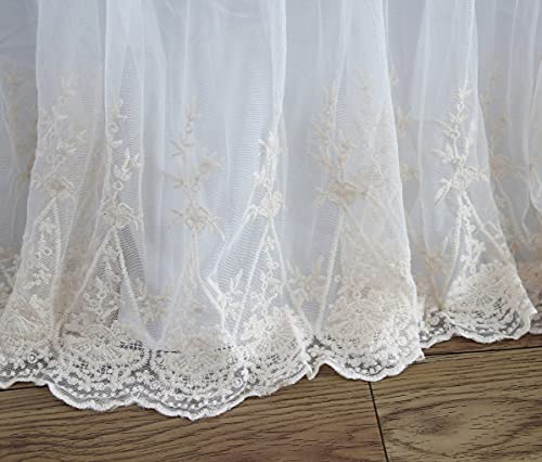 Brandream 4-Piece Pink Rose Floral Patchwork Quilts Cotton Queen Size Quilted Comforter Set Rustic Country Bedspread Set