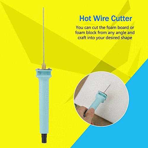 Electric Foam Cutter Foam Board Cutter 7.5v 2.5A Polystyrene Cutting Machine Pen Kit Tool Hand Held Styrofoam Cutting Pen 10cm (Power Adapter is not Included)