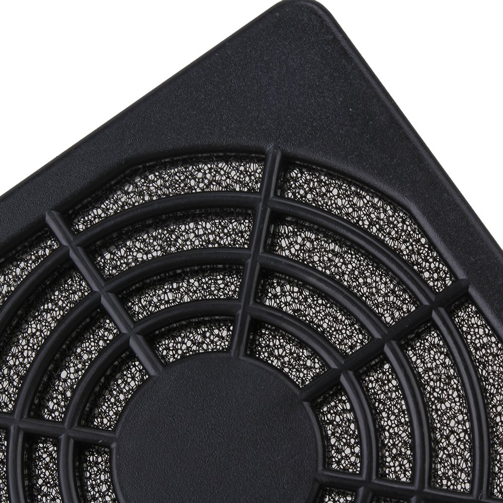 BQLZR 60mm Black Plastic Case Fan Filter Guard Grill or Cover PC Computer Pack of 5