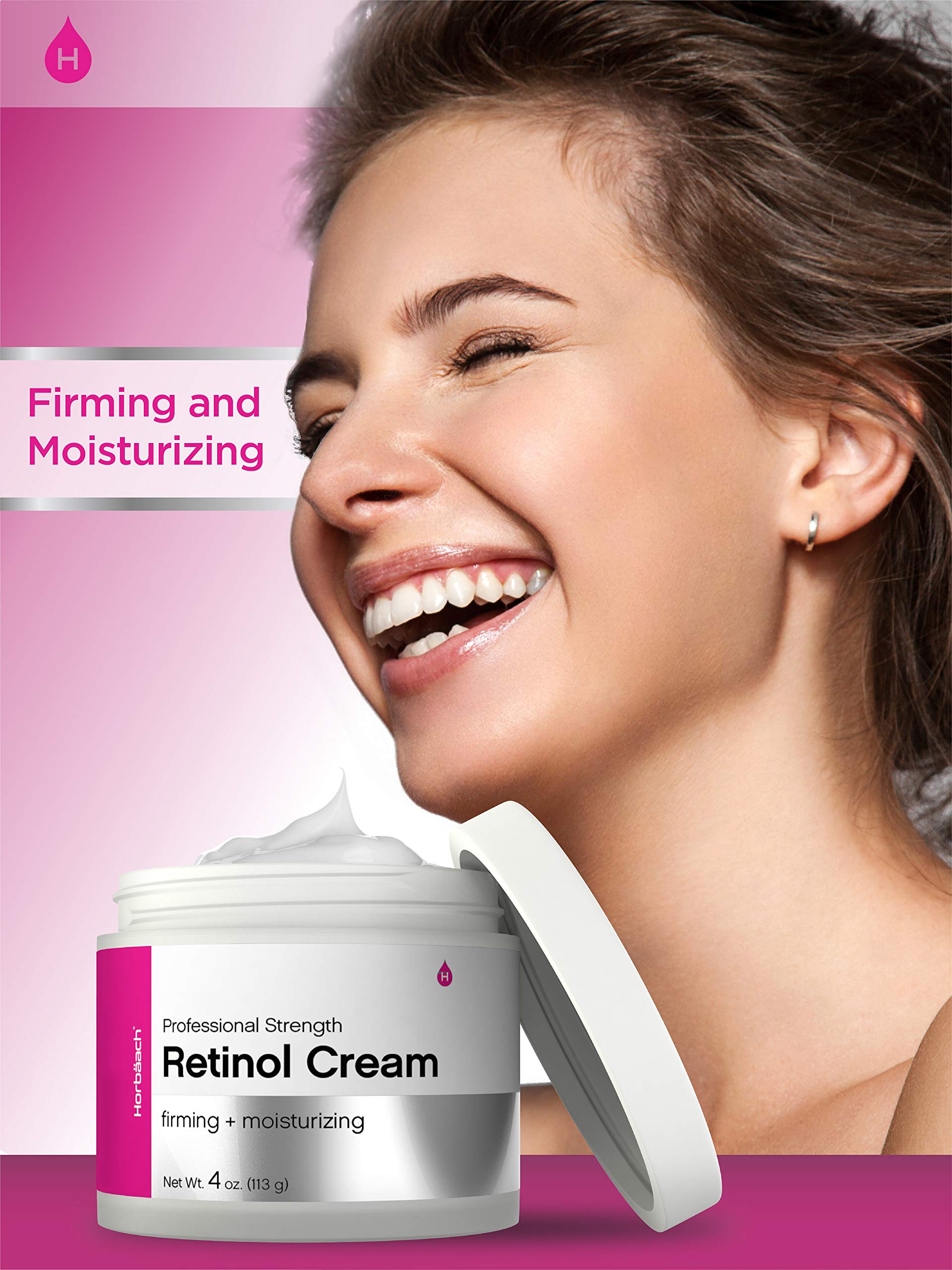 Retinol Cream for Face | Retinol Night Cream | 4oz | SLS & Paraben Free Moisturizer | By Horbaach