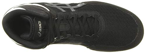 ASICS Men's Matflex 6 Wrestling Shoes, 13, Black/Silver