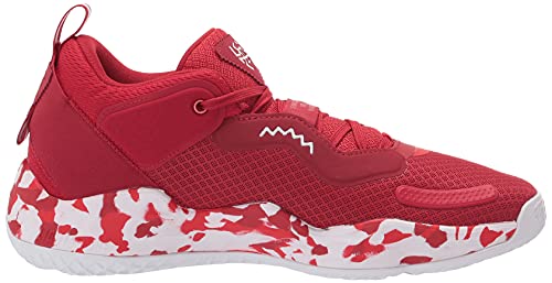 adidas Unisex D.O.N. Issue 3 Basketball Shoe, Team Power Red/White/Vivid Red, 9.5 US Men