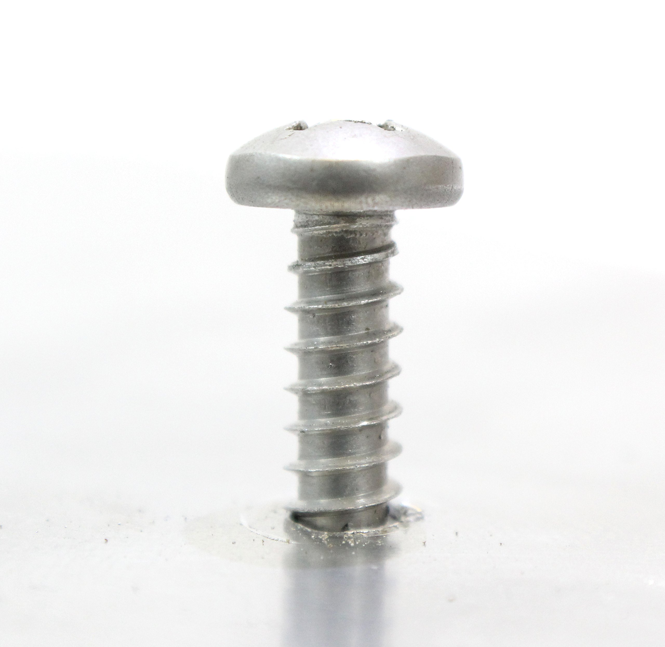 Bolt Dropper 10 x 1 Self Tapping Stainless Steel Metal Screw, (100 Set) Phillips Pan Head Self Drilling, 410 SS, Corrosion Resistant Choose Size