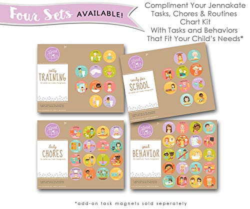 Jennakate- Toddler Daily Routine and Behavior Reward Chore ADD-ON Magnets with Pictures (Good Behavior)