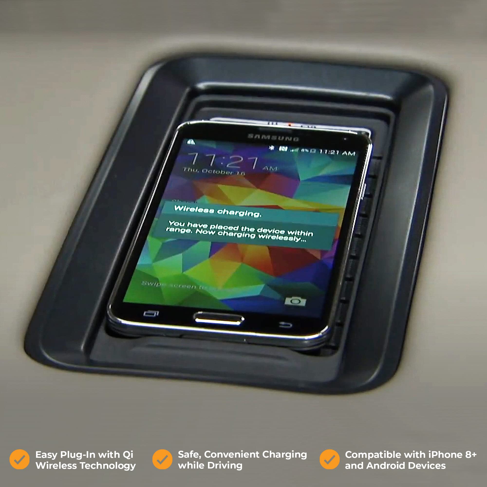 Brandmotion GM Retrofit Certified Qi Wireless Charging Repair Kit (2015-2018) - Connects to Factory Plugs Reuses Vehicles Original Charging Pad - Compatible with iPhone 8 or Newer / Android Comparable