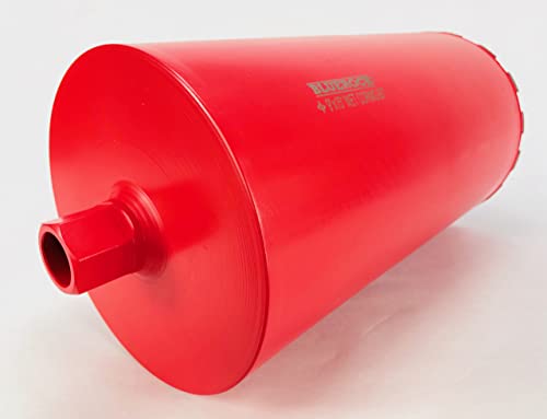 9" Inch Diamond Wet Core Drill Bit 1-1/4” Threaded by BLUEROCK Tools for Concrete Rebar Asphalt Brick Rock Masonry Hole Barrel Coring