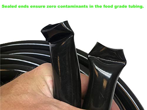Viagrow V708245 Vinyl Multipurpose Irrigation Tubing(100ft, 3/4 inch ID-1 inch OD), Black