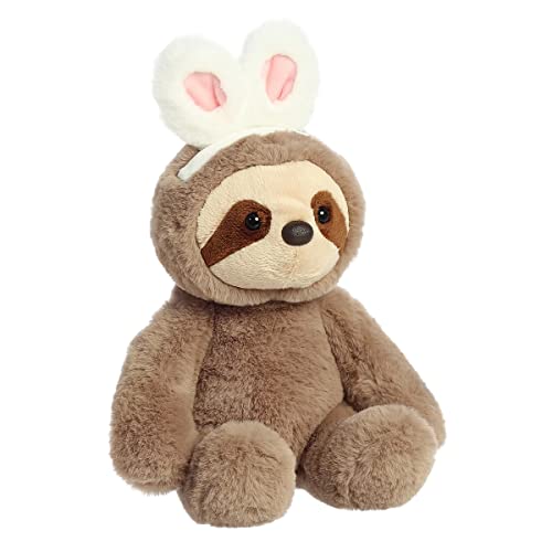 Aurora 10" Hoppy Sloth - Happy Easter Friends Stuffed Toy, Animal Themed Polyester Bunny Figure