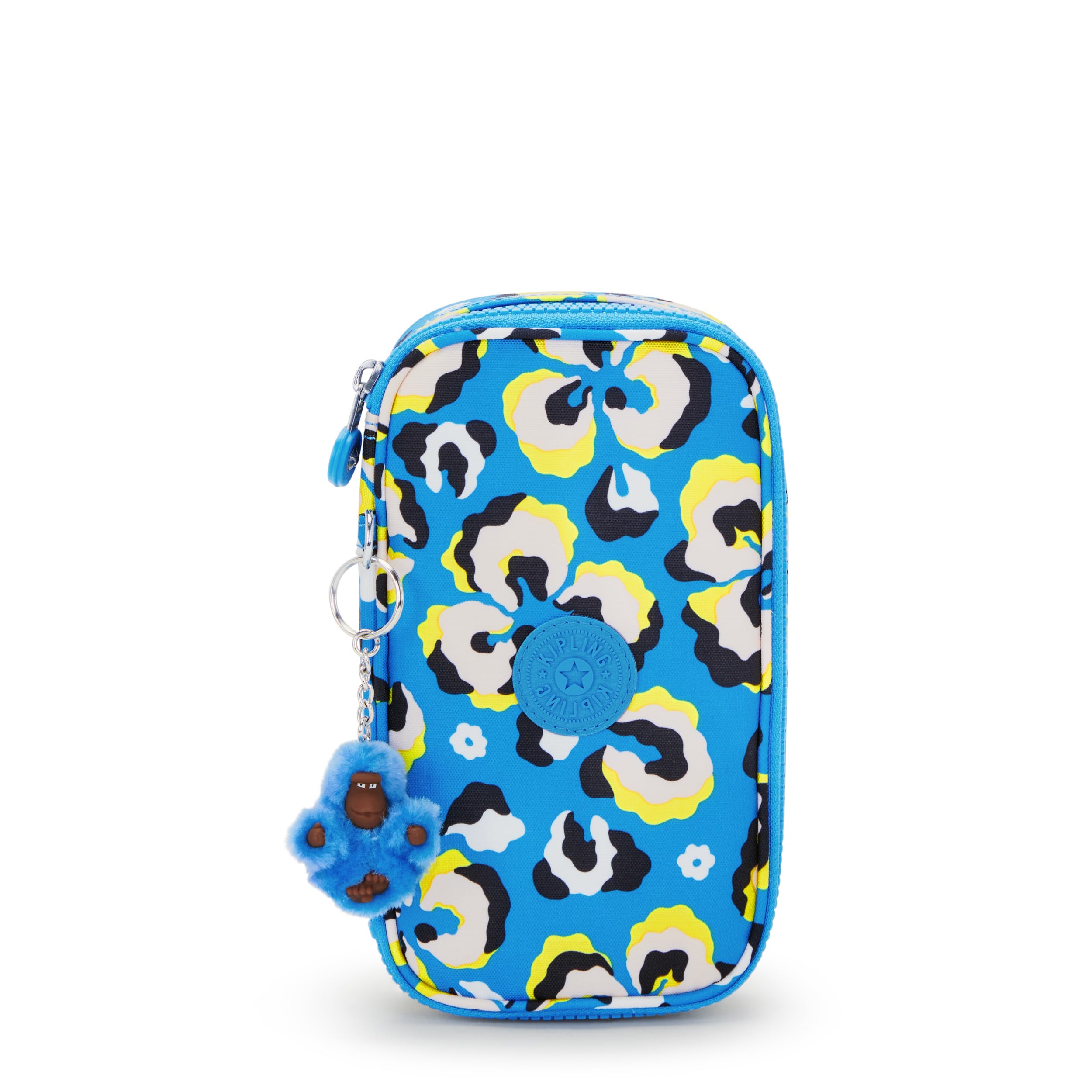 Kipling 50 PENS Medium pencase, Pouches, Cases, Leopard Floral, blue, 50 PENS