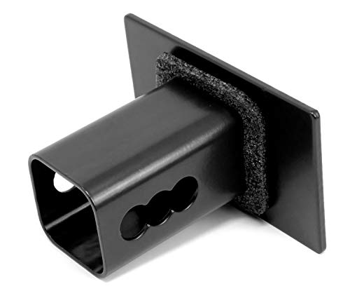 MULL USA American Flag Aluminum Trailer Hitch Cover (Fits 2" receivers, Aluminum Black)