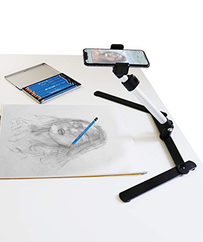 Phone/Camera/Webcam Stand for Overhead Recording of Drawing, Cooking, Crafts, Da Vinci Eye: AR Art Projector
