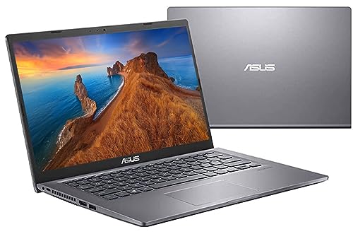 ASUS 14" VivoBook Laptop with Fingerprint Reader & Backlit Keyboard, FHD Display, Intel Core i3-1115G4, 8GB RAM, 256GB SSD, Webcam, HDMI, USB-C, Wi-Fi 5, Windows 11 Home, Grey