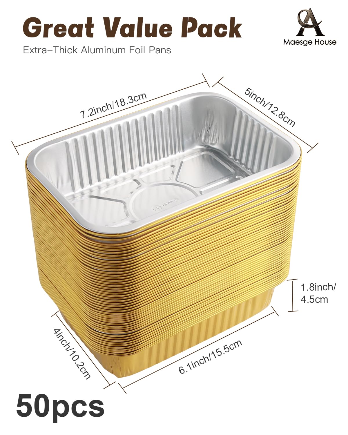 9x13 Aluminum Pans With Lids (15 PACK+15 LIDS) Hosting Disposable Baking Pans Chafing Dishes For Buffet Set Catering Aluminum Trays Foil Containers With Lids Steam